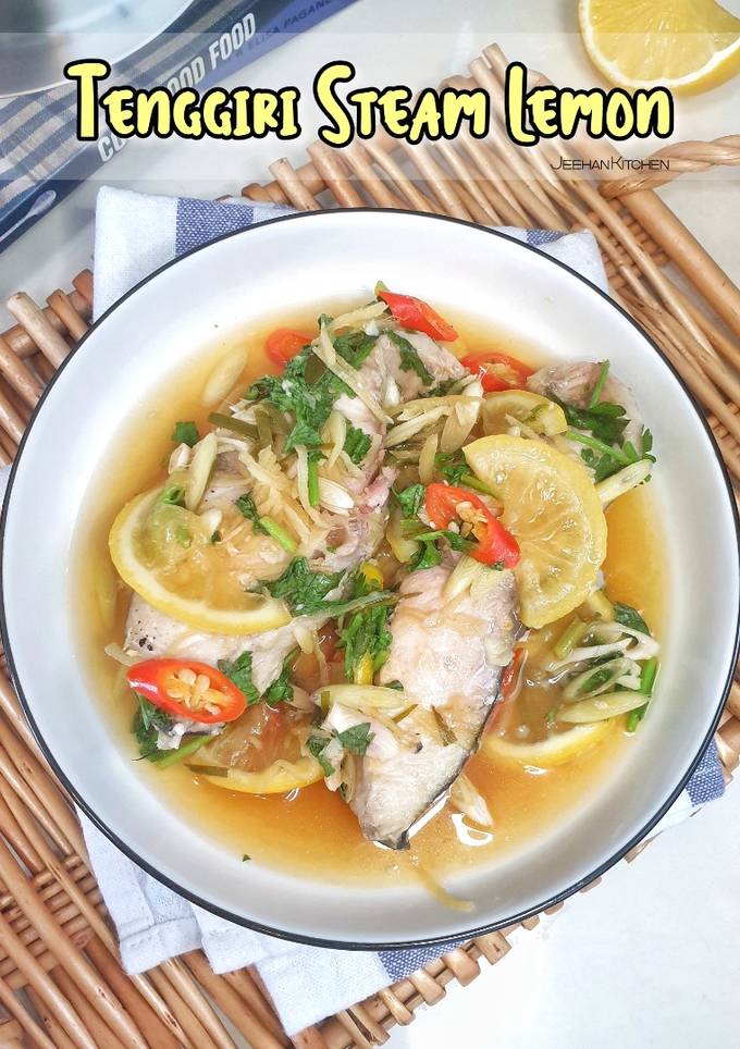 Resep Tenggiri Steam Lemon (Menu Berpantang) oleh Mommy Nawla#Jeehan - Cookpad
