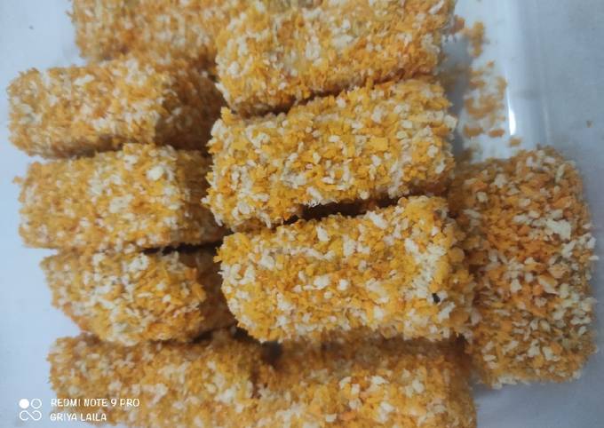 Resep Nugget Tempe Ayam Wortel oleh snurkhayatin - Cookpad