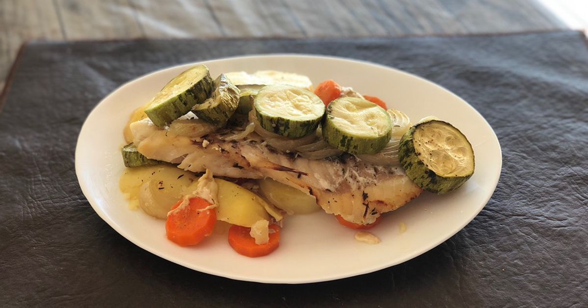 Lenguado Con Verduras En Papillote Recipe by Zubito