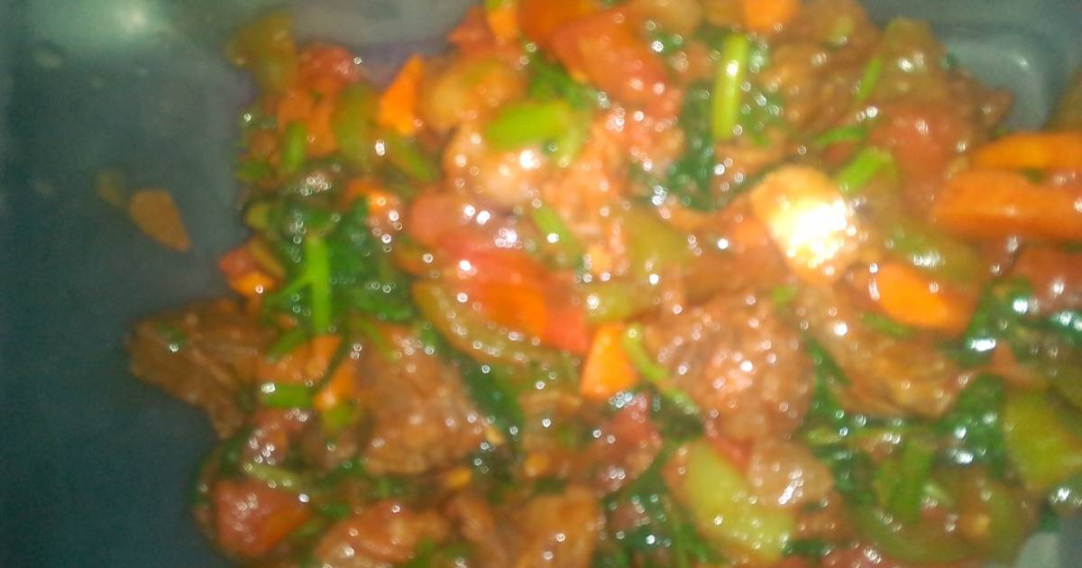 Wet fried beef Recipe by steve austine - Cookpad