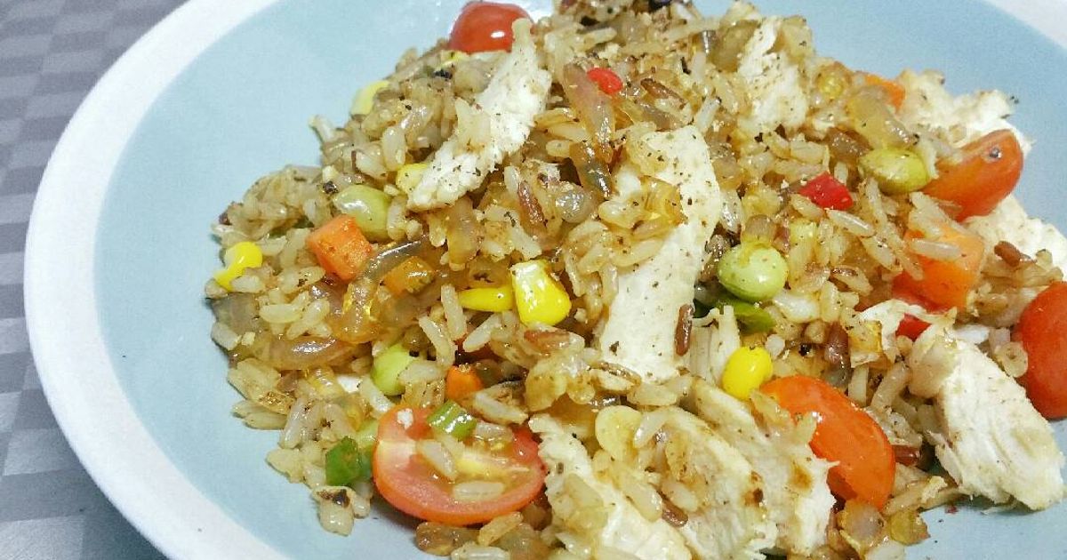 สูตร Jewel Fried Rice(สูตรลดความอ้วน) โดย Neeracha Yonwong - Cookpad