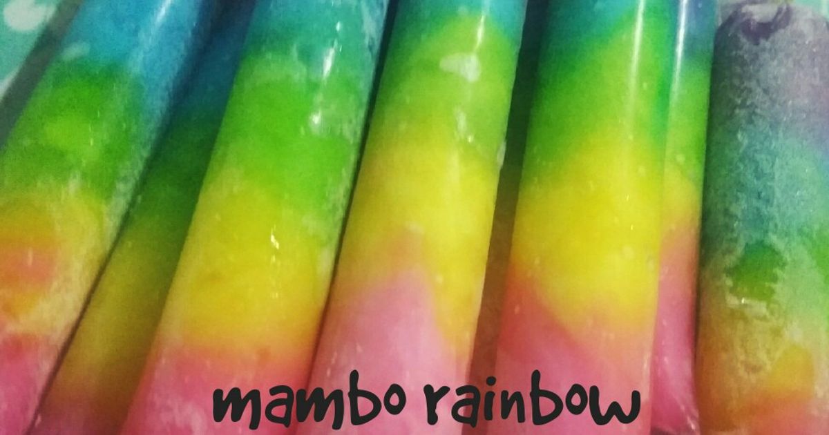 Resep Es Mambo Jelly Rainbow Ceria 🌈 oleh Endah Mumpuni - Cookpad