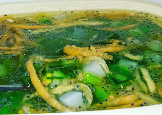 Resep Es Melon Kuning Selasih oleh Coklattiramisu - Cookpad