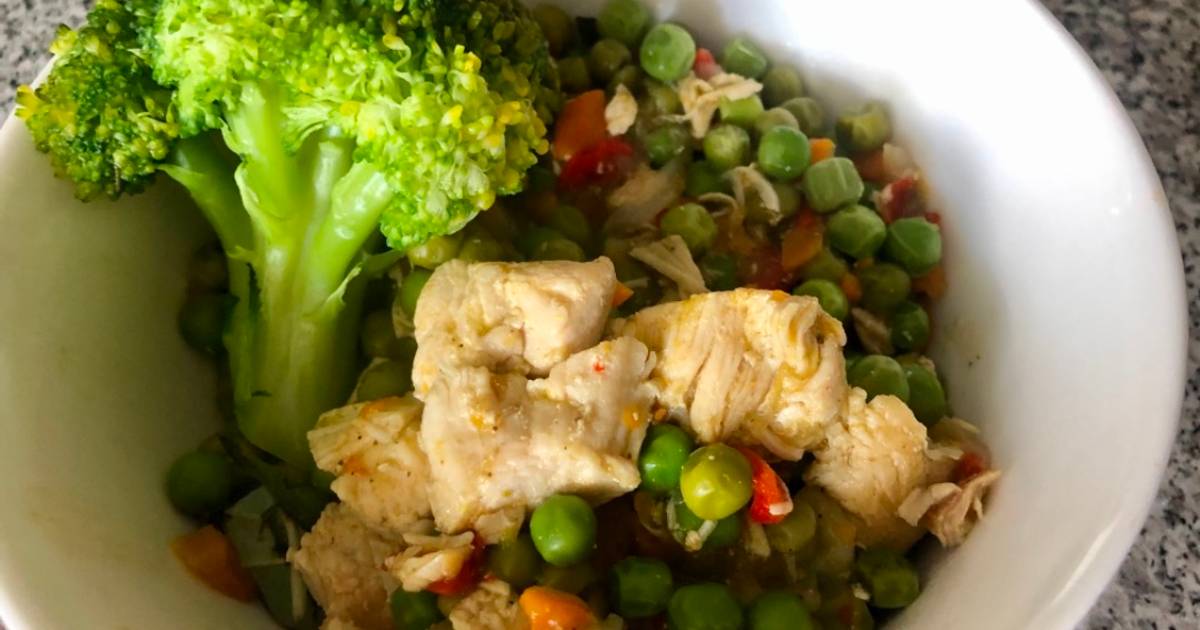 Pollo arvejado Receta de Kikue Shima- Cookpad