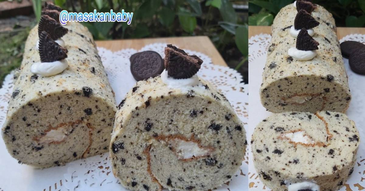 Resep BOLU GULUNG OREO ROLL CAKE | OREO ROLLCAKE oleh Masakan Baby ...