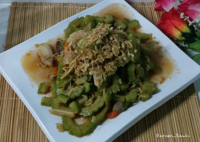 Resep Tumis Pare Udang Rebon oleh Dapoer_Santi - Cookpad