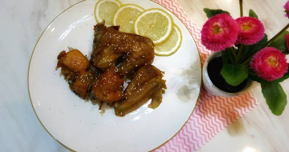 Resep Ayam goreng saus lemon oleh novishu - Cookpad