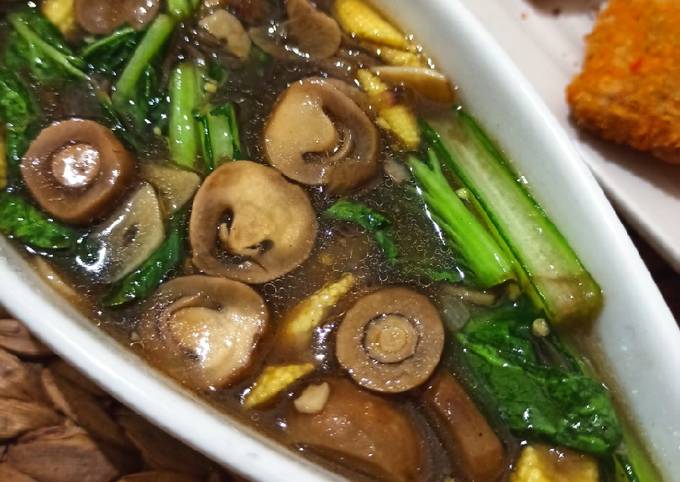 Resep Ca Jamur Merang dgn Sawi oleh Rosa Redia - Cookpad
