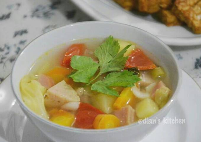Resep Sup Sayur Sehat oleh • dian's kitchen • - Cookpad