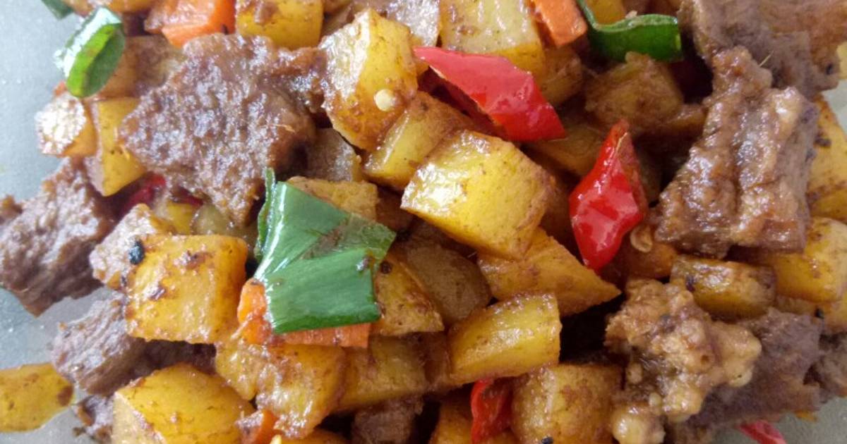 Resep Sambal goreng daging sapi + kentang oleh wasih - Cookpad