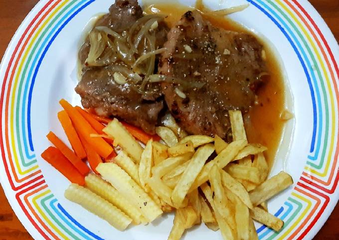 Resep Beef steak ala mama arsya oleh Dessinta ganis - Cookpad
