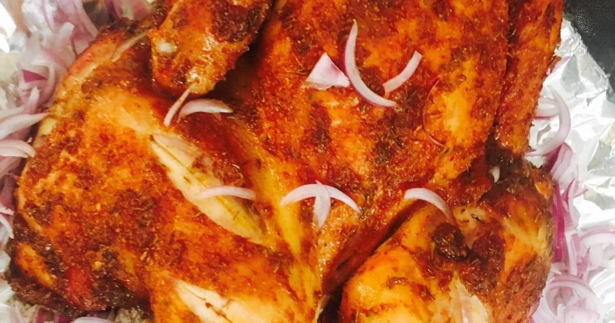 Spatchcock chicken (suya) yaji spice. Recipe by Foodiescene/ Pat's ...