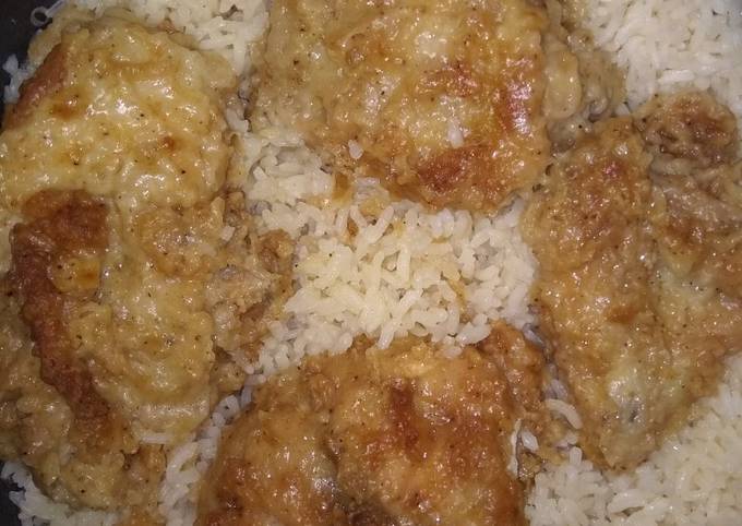 Resep Nasi kfc rice cooker oleh Dalfa - Cookpad