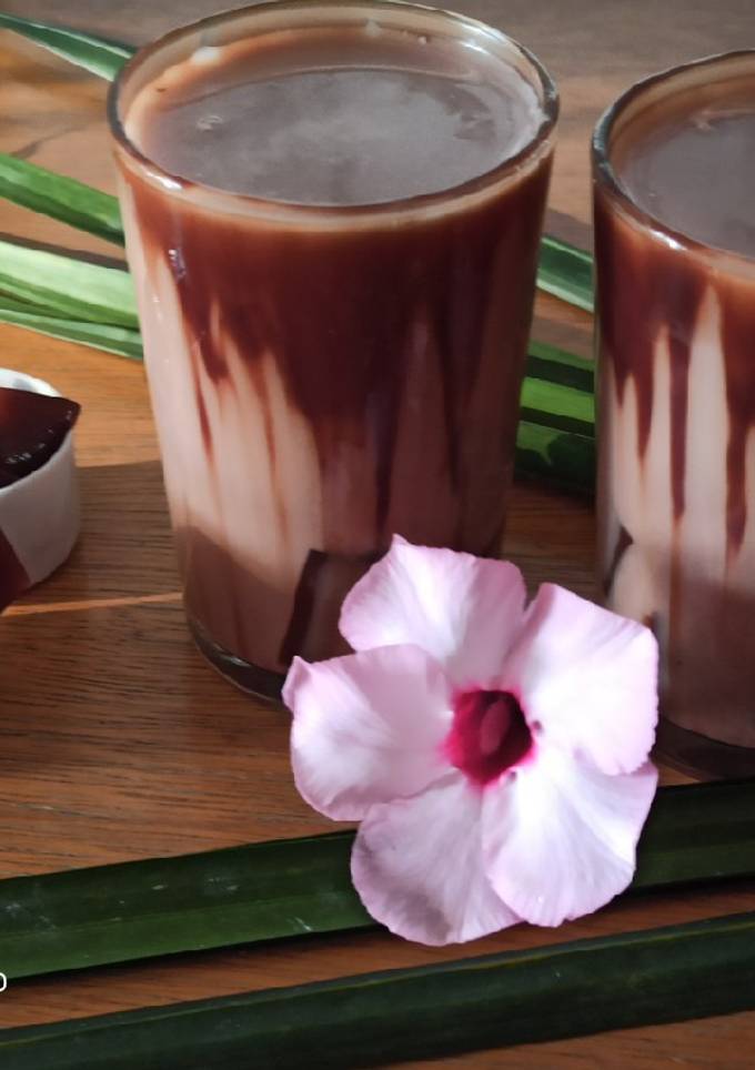 Resep Milkshake Choco Jelly De Coco oleh Chanchal Kaur - Cookpad