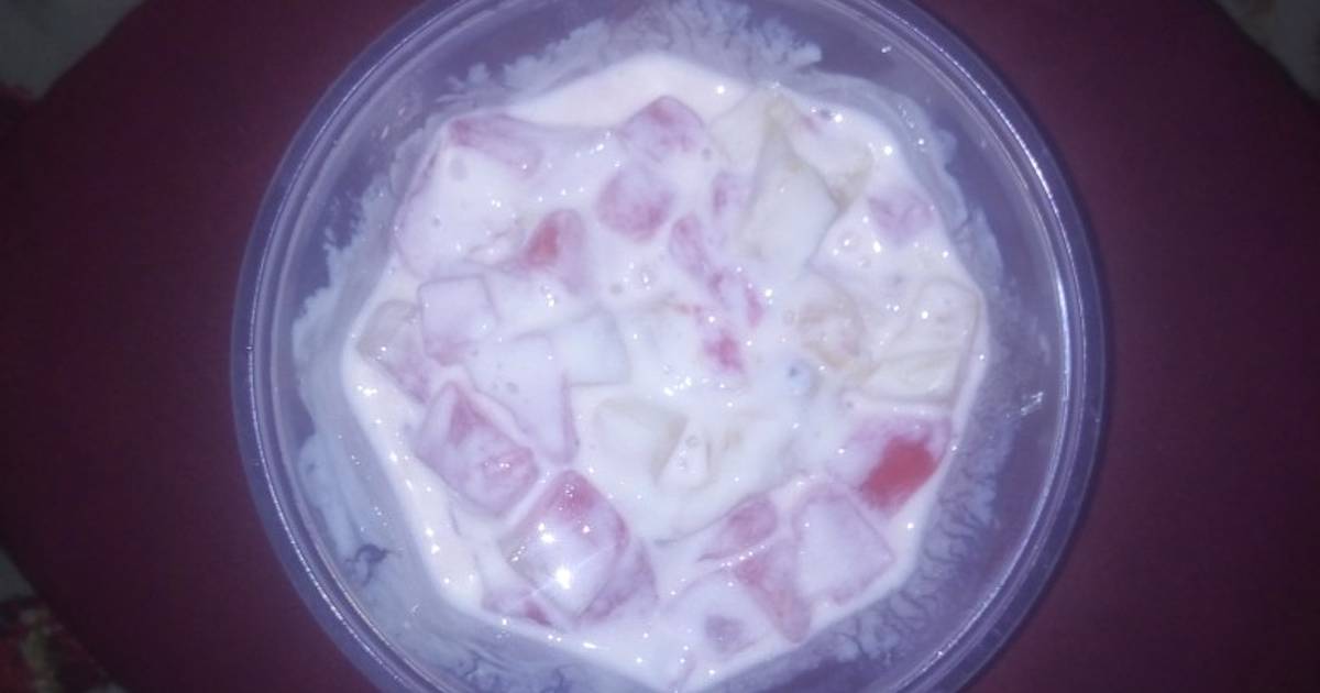Yogo fruit Recipe by Shaf's cuisine - Cookpad