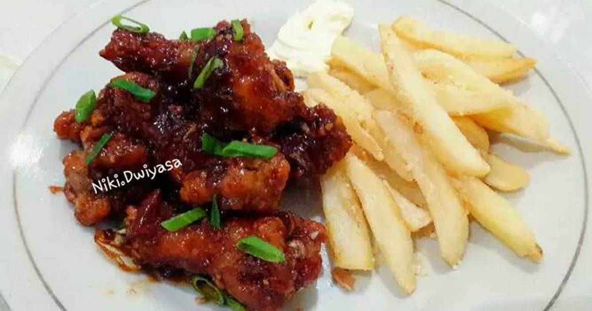 Resep Ayam Saus Madu (Holdak Korea) oleh Niki's Tummy - Cookpad