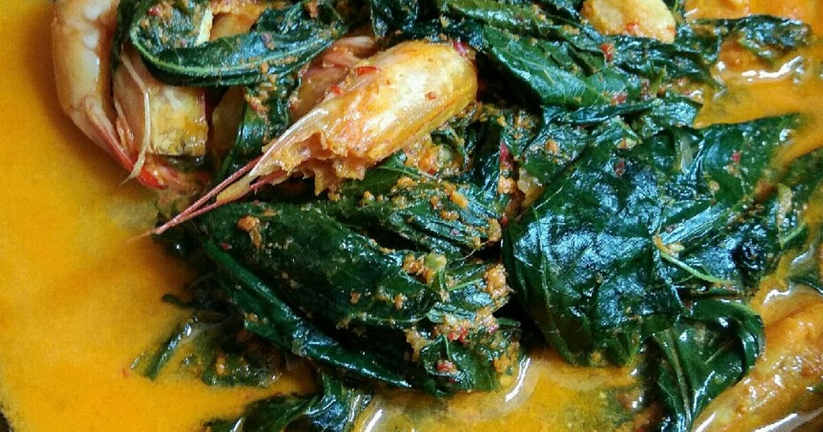 Resep Gule Udang Pucuk Ubi Kelembar (Khas Tapanuli) oleh Rinafajh - Cookpad