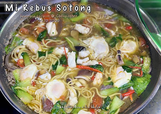 Resipi Mi Rebus Sotong (Stail Terengganu) oleh Sesimple Loralin - Cookpad