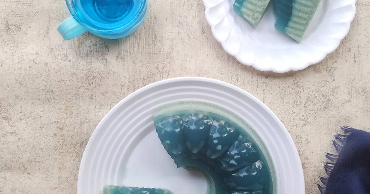84 resep pudding lumut bunga telang enak dan mudah - Cookpad