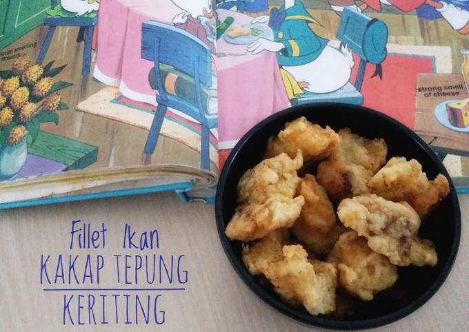 Resep Fillet Ikan Kakap Tepung Keriting (menu anak) oleh Indah ...