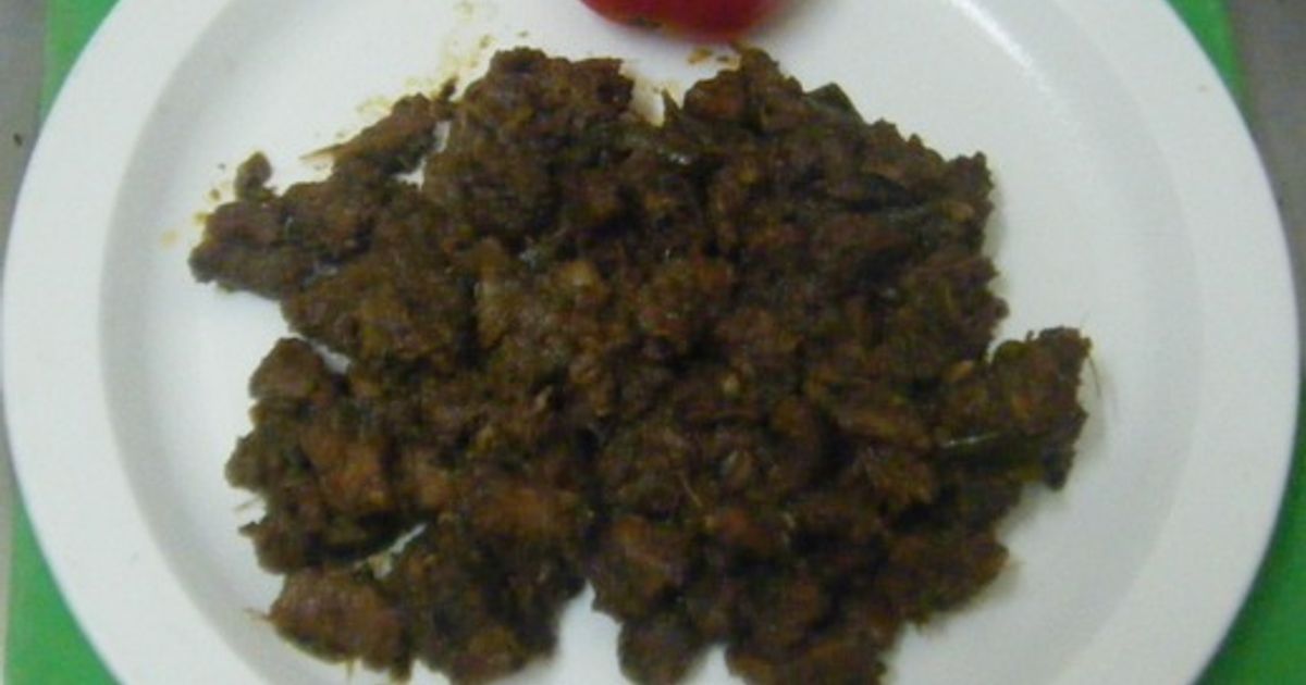 Potti Ularthiyathu(cleaned Intestine Of Goat / Buffalo) Recipe by Sarin ...