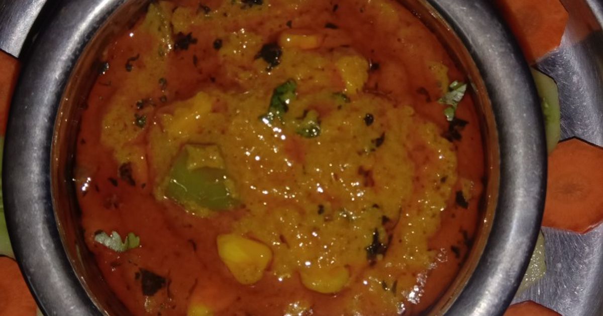Capsicum And Corn Ki Sabzi Recipe By Rakhee Rathi