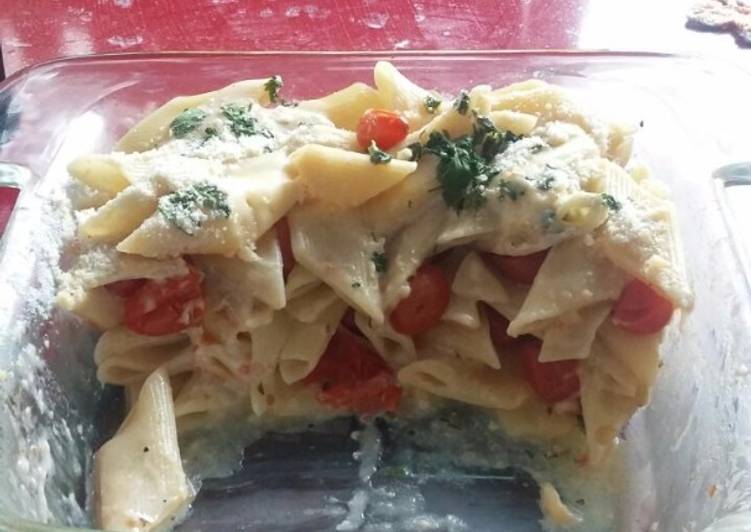 Fideos Mostacholes con una salsa Diferente! Receta de Yami-Martín- Cookpad