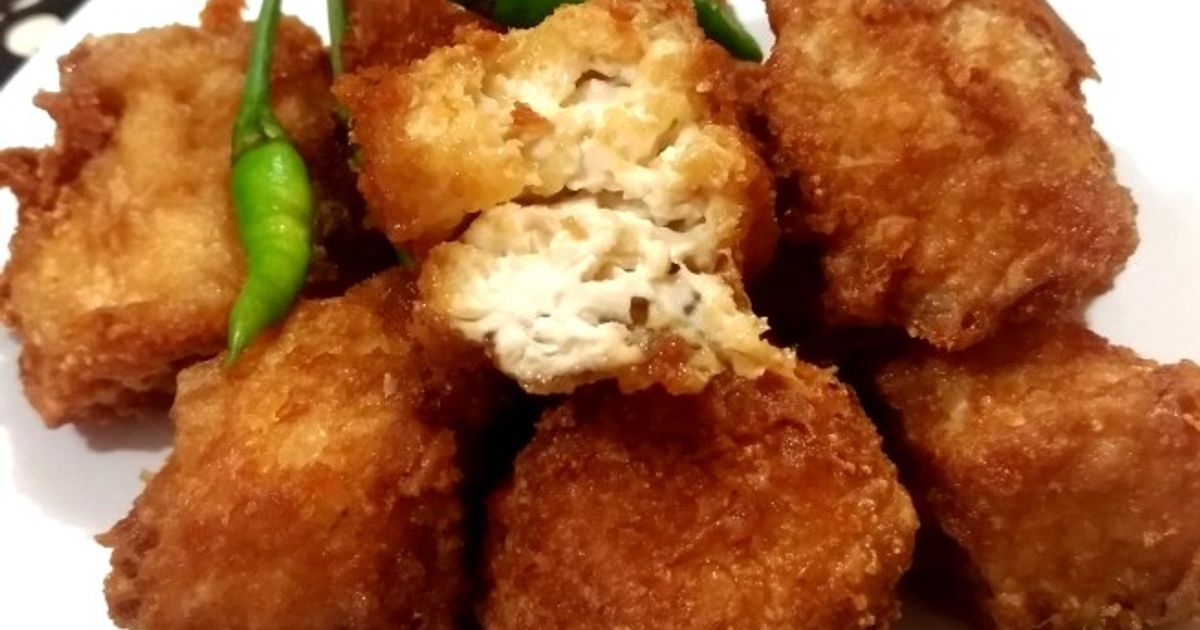 Resep 113. Tahu Goreng Crispy (Tepung) oleh Mbak iik - Cookpad