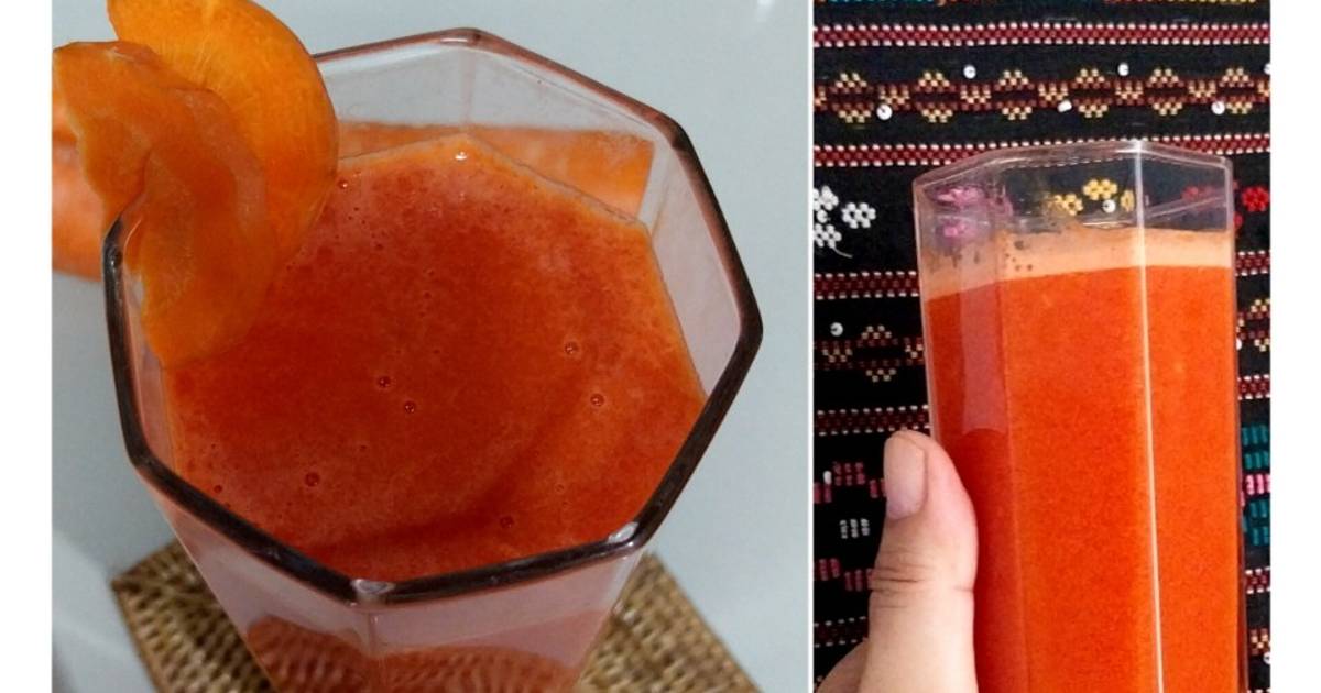 Resep 115. Jus Wortel Tomat Jeruk| three in one juice|🥕🍅🍊🍹 oleh Bintang ...