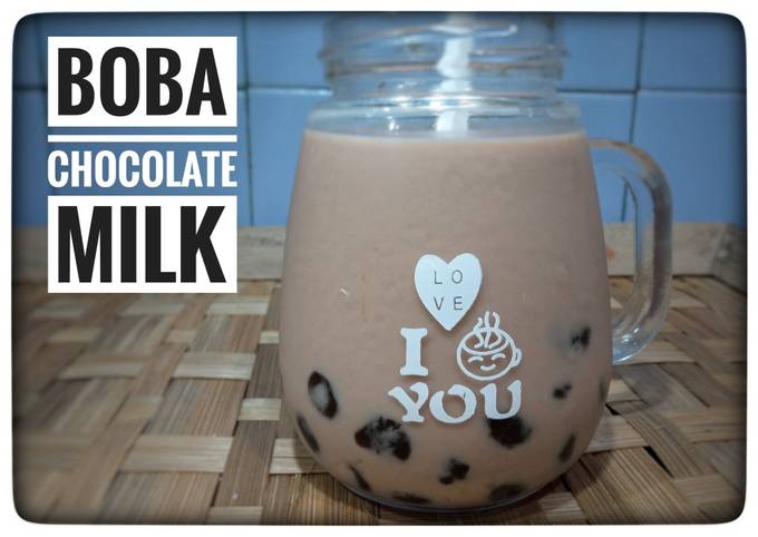 Resep Boba chocolate milk oleh Diana Nurjanah - Cookpad