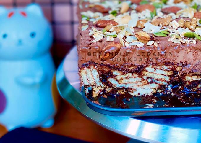 Resipi Kek Batik Berkacang (Chocolate Frosting) oleh Sesimple Loralin ...
