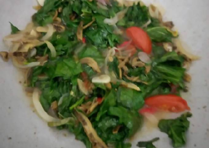 Resep Tumis Daun Singkong Teri Oleh Rizka Nazah Pratiwi Cookpad
