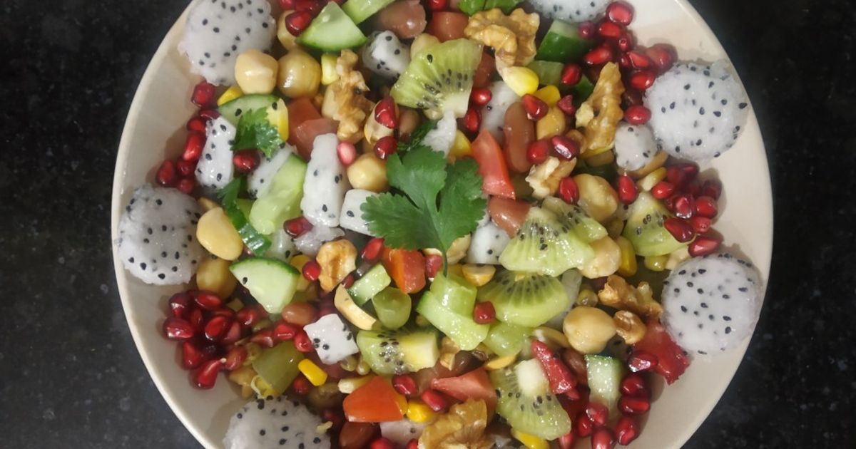 Avani Parmar દ્વારા રેસીપી પ્રોટીન સલાડ (Protein Salad Recipe In ...