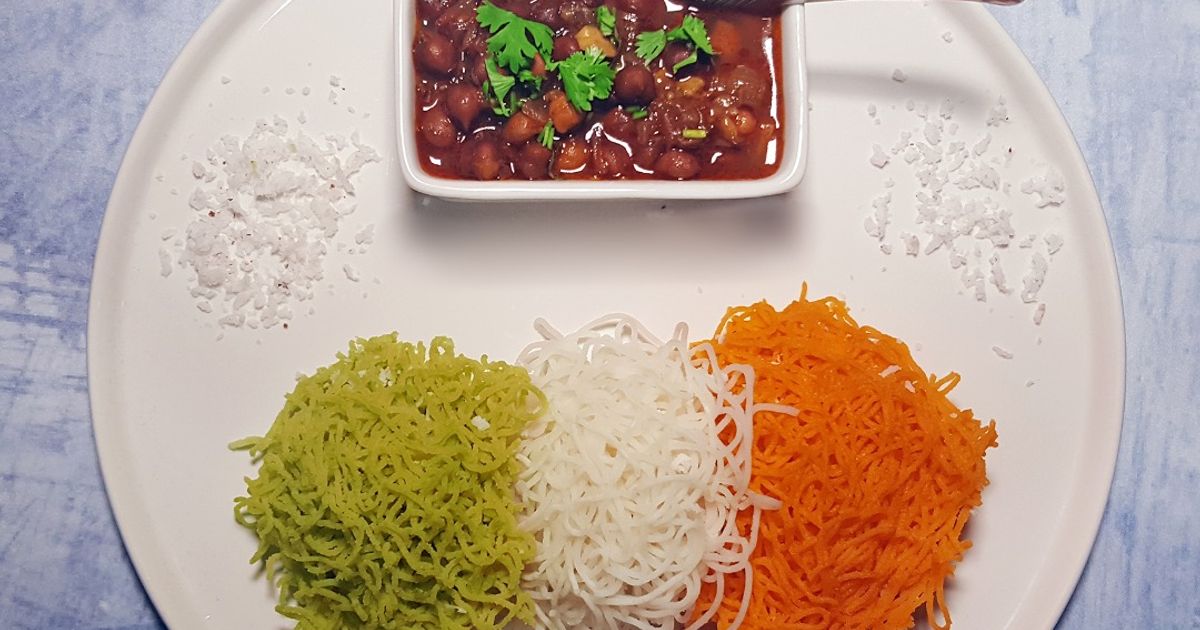 Tricolour Rice Noodles Or Idiyappam Recipe by Inish Issac - Cookpad