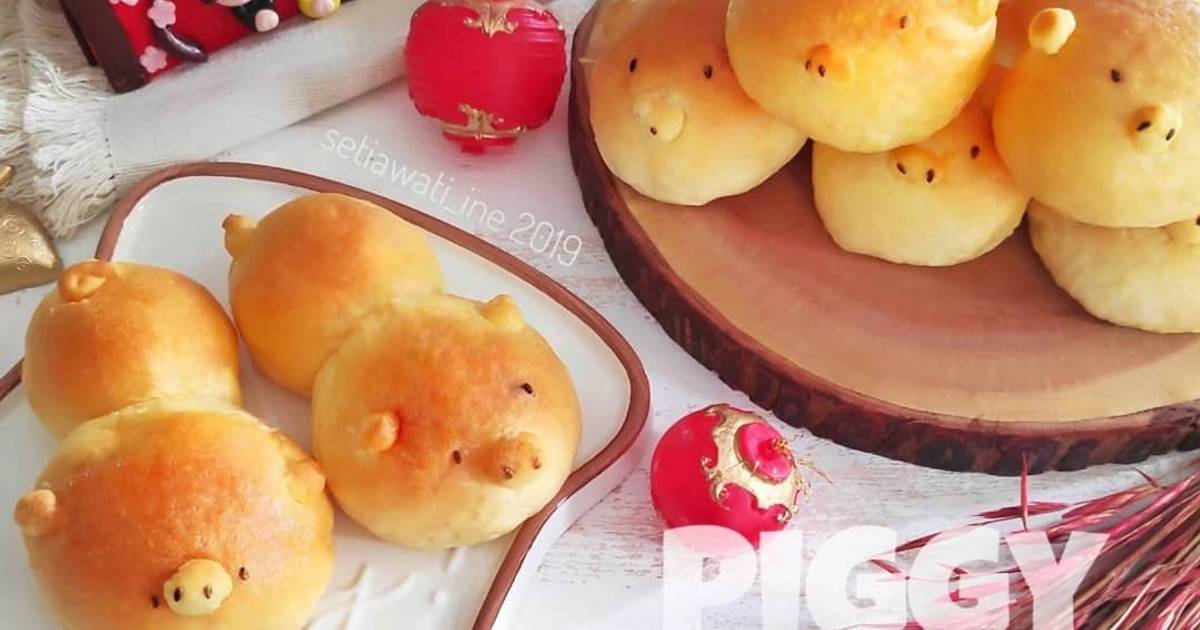 Resep Piggy Butter Bread🐽 oleh Ine Setiawati - Cookpad