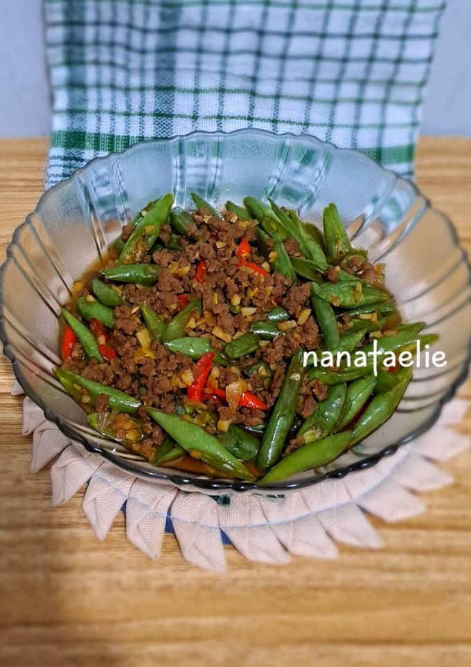 Resep Daging Giling Cah Buncis oleh Tina Pristyana Natalia - Cookpad