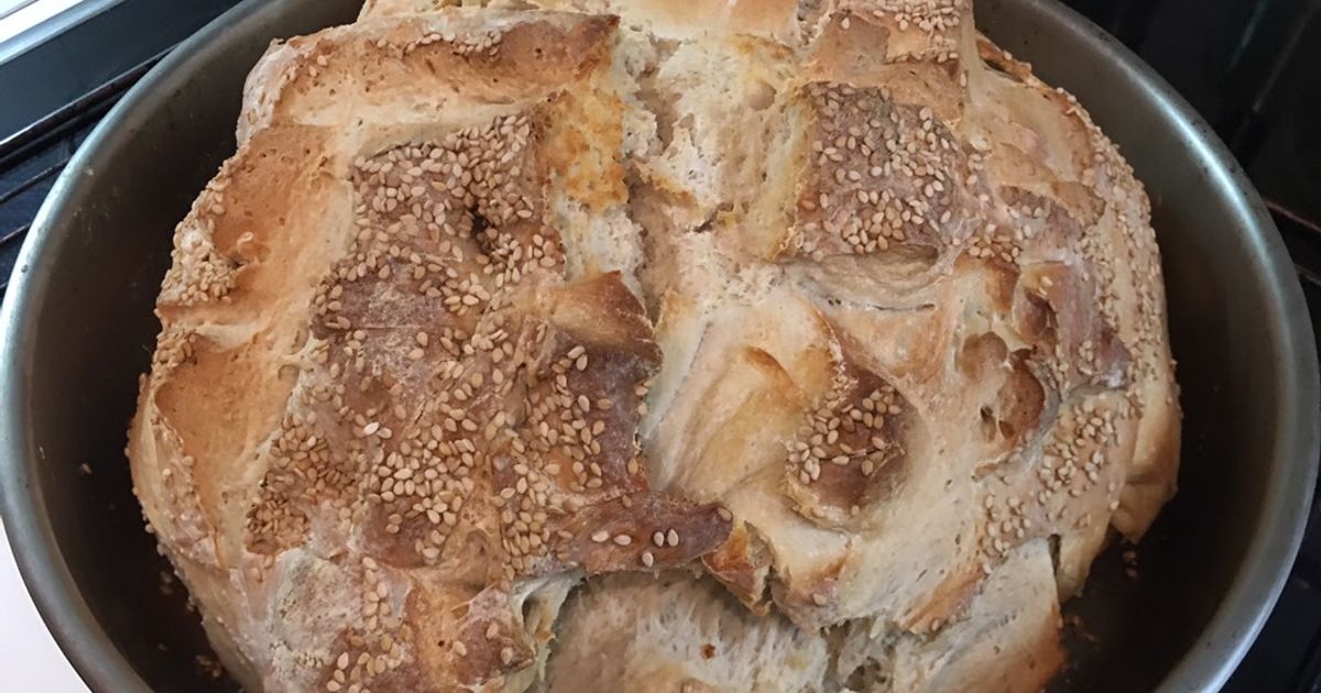 Χωριάτικο Νυχτερινό ψωμί με προζύμι !! Συνταγή από τον/την Nektarios N ...