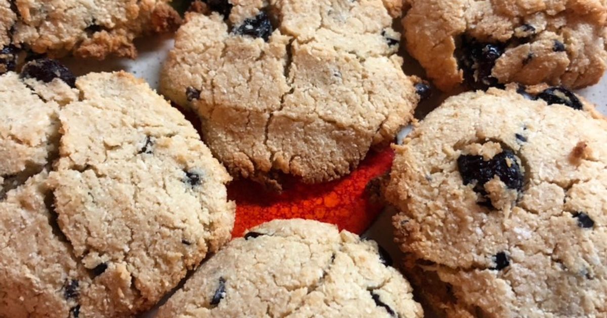 Cookies De Coco Y Pasas De Uva Sin Gluten Receta de Virginia- Cookpad