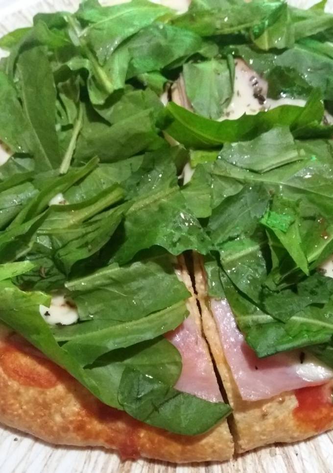 Pizza con leche en polvo Receta de Silvia- Cookpad