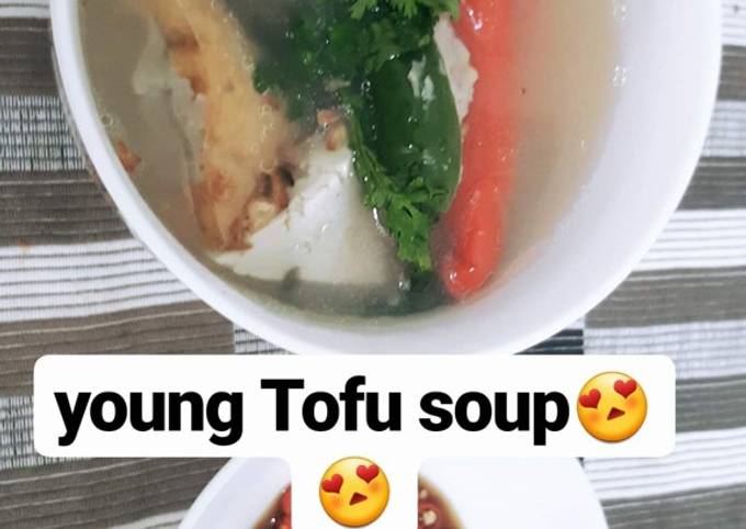Resep Young tofu soup oleh Titik Iryawan - Cookpad