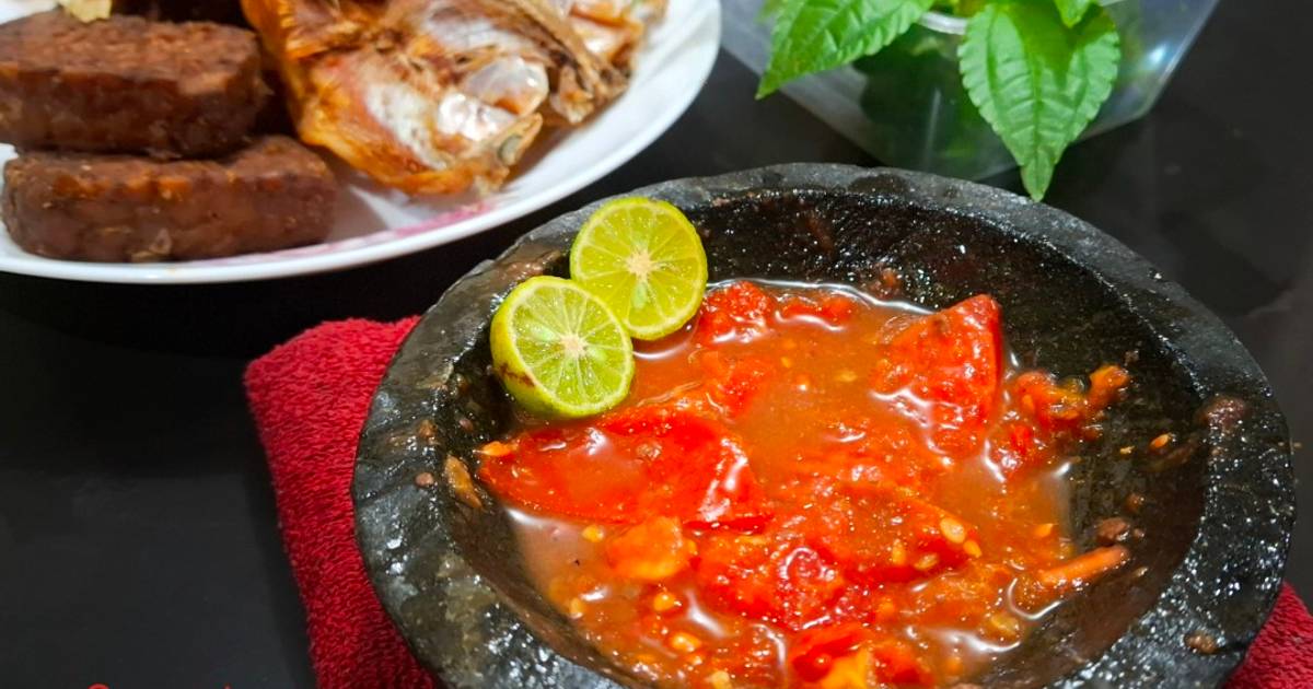Resep Sambal Dadak Sunda (sambal tomat mentah) oleh Tituk SK - Cookpad Resep Sambal Dadak Sunda (sambal tomat mentah) oleh Tituk SK - Cookpad