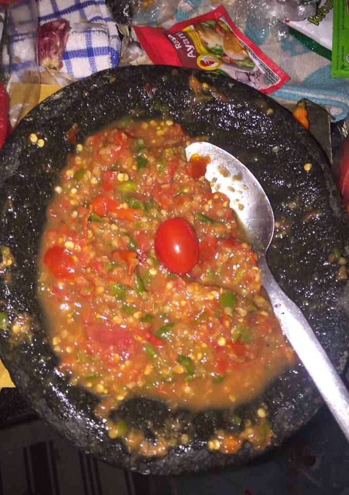 Resep Sambal Rampai legenda wisata cibubur Hits oleh Tiffany Zitty ...