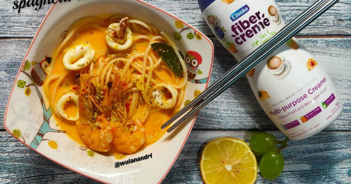 Resep Spaghetti Laksa Singapura oleh wulanandri - Cookpad
