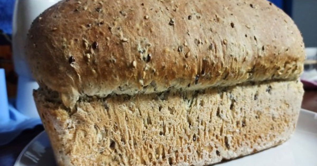 Pan Casero Con Mix De Semillas De Sésamo Integral, Lino Y Chía🍞 Receta ...
