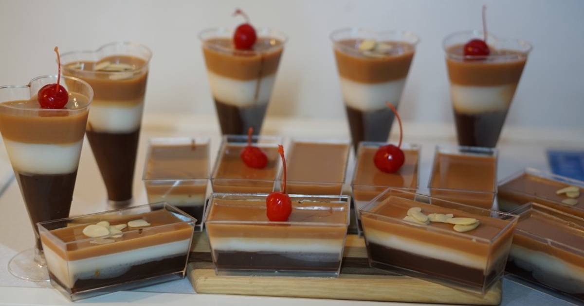 Resep Thai tea choco vanilla pudding oleh Emma Andalusia - Cookpad