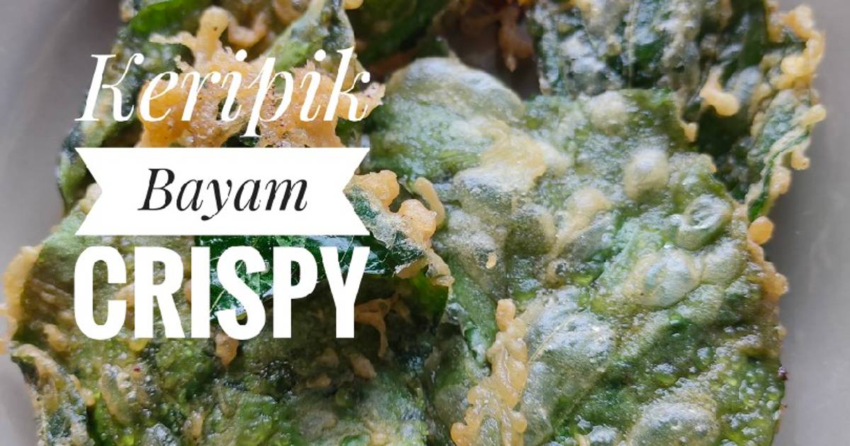 24 resep keripik bayam crispy maizena enak dan mudah - Cookpad