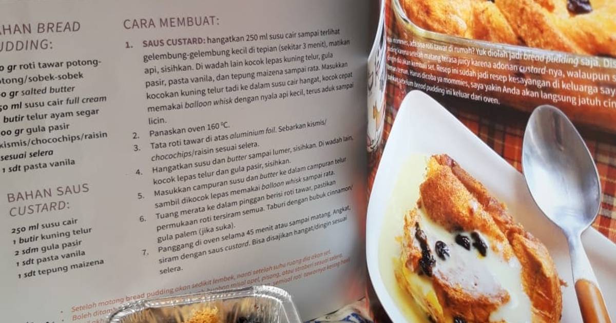 Resep Puding roti oleh Uuthuri - Cookpad