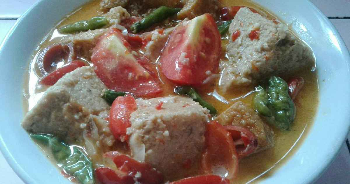 Resep Mix Oncom+ Kulit Melinjo + Tahu Kuah Santan Minim Bumbu oleh ...