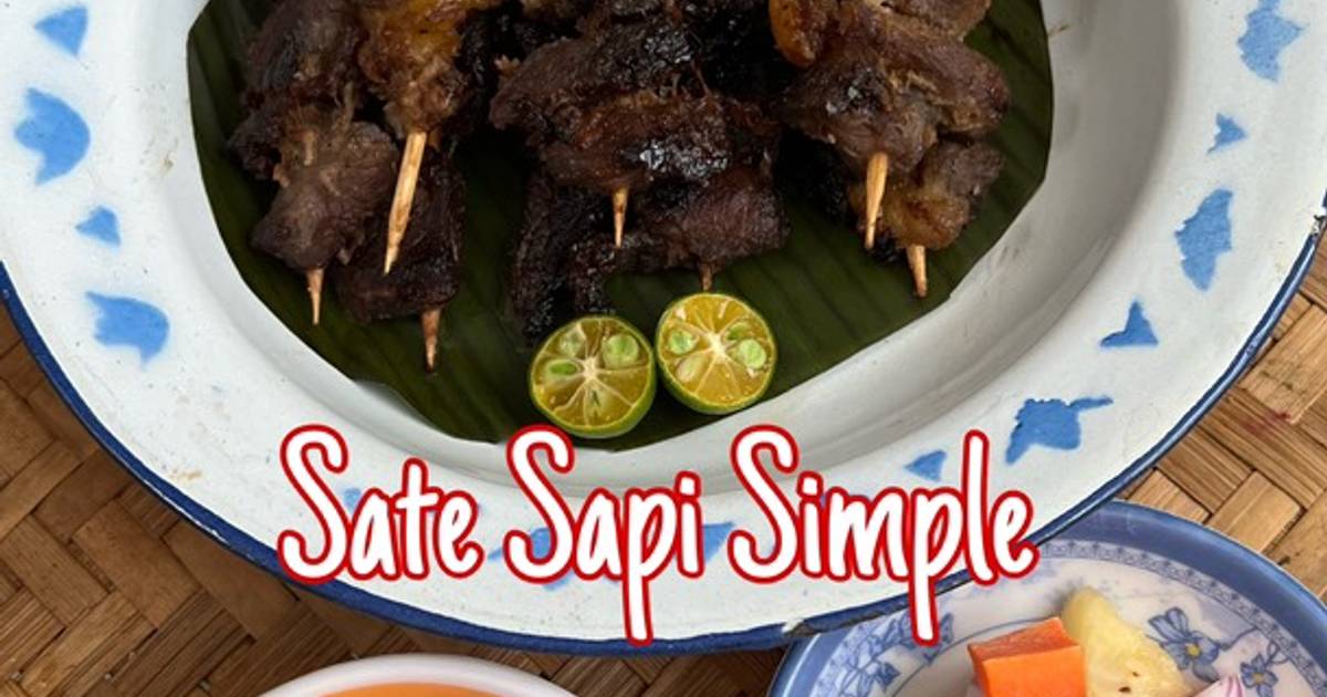 Resep Sate Sapi Enak & Simple oleh Bundadari - Cookpad