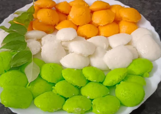 Tri Color Idli Republic Day Special Recipe by Alka Bhandari - Cookpad
